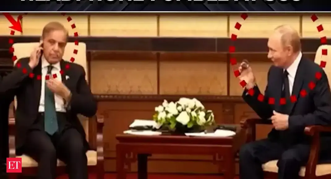 Watch: When Pak PM Shehbaz Sharif's headphone fumble made Putin laugh at SCO - The Economic ...