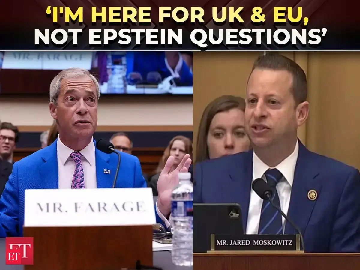 'Not here for this': Nigel Farage snaps at Dem over Epstein list ...