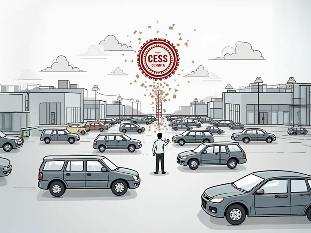 Automakers hit the brakes on deliveries as cess losses stall dealer ...