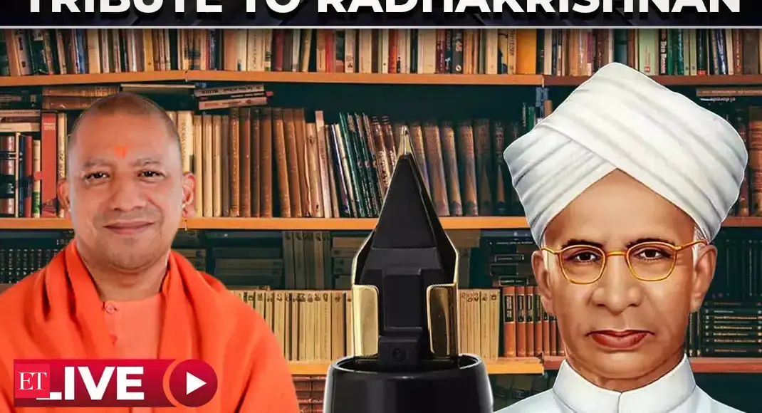 LIVE | UP CM Yogi Adityanath speaks at Dr. Radhakrishnan birth ...