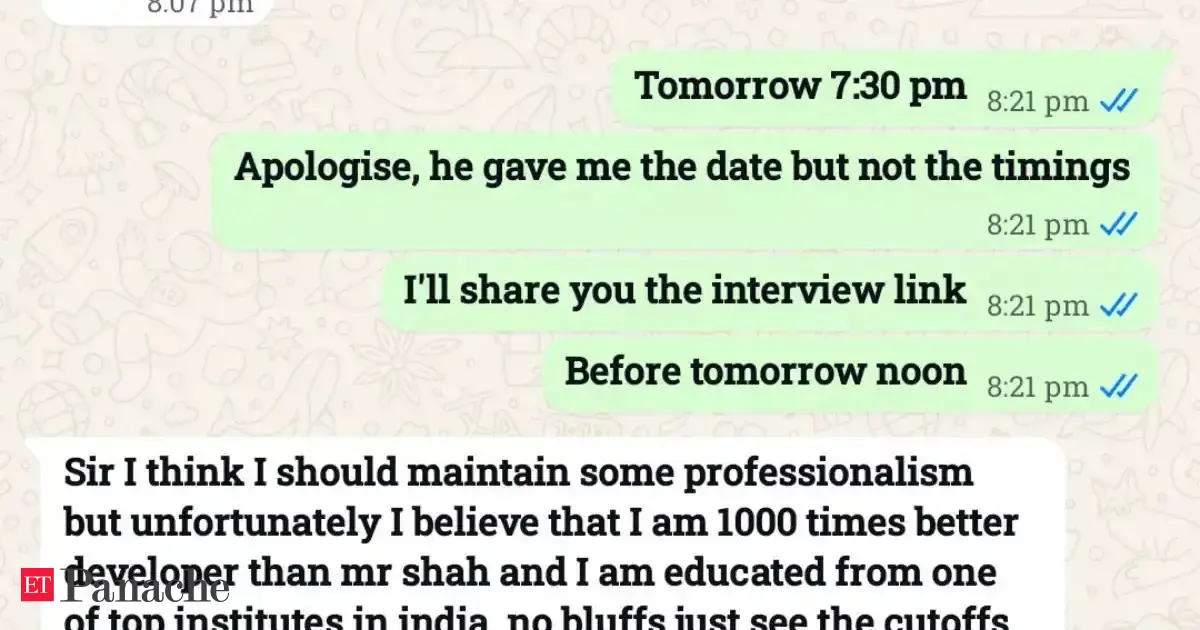 Gen Z engineering graduate cites bizarre reason to refuse interview: ‘I ...