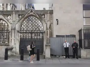 New Banksy mural of judge beating a protester outside London court ...