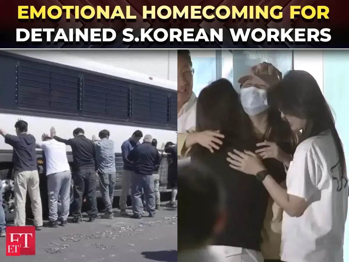 Tears and cheers as 300 South Korean workers reunite with loved ones ...