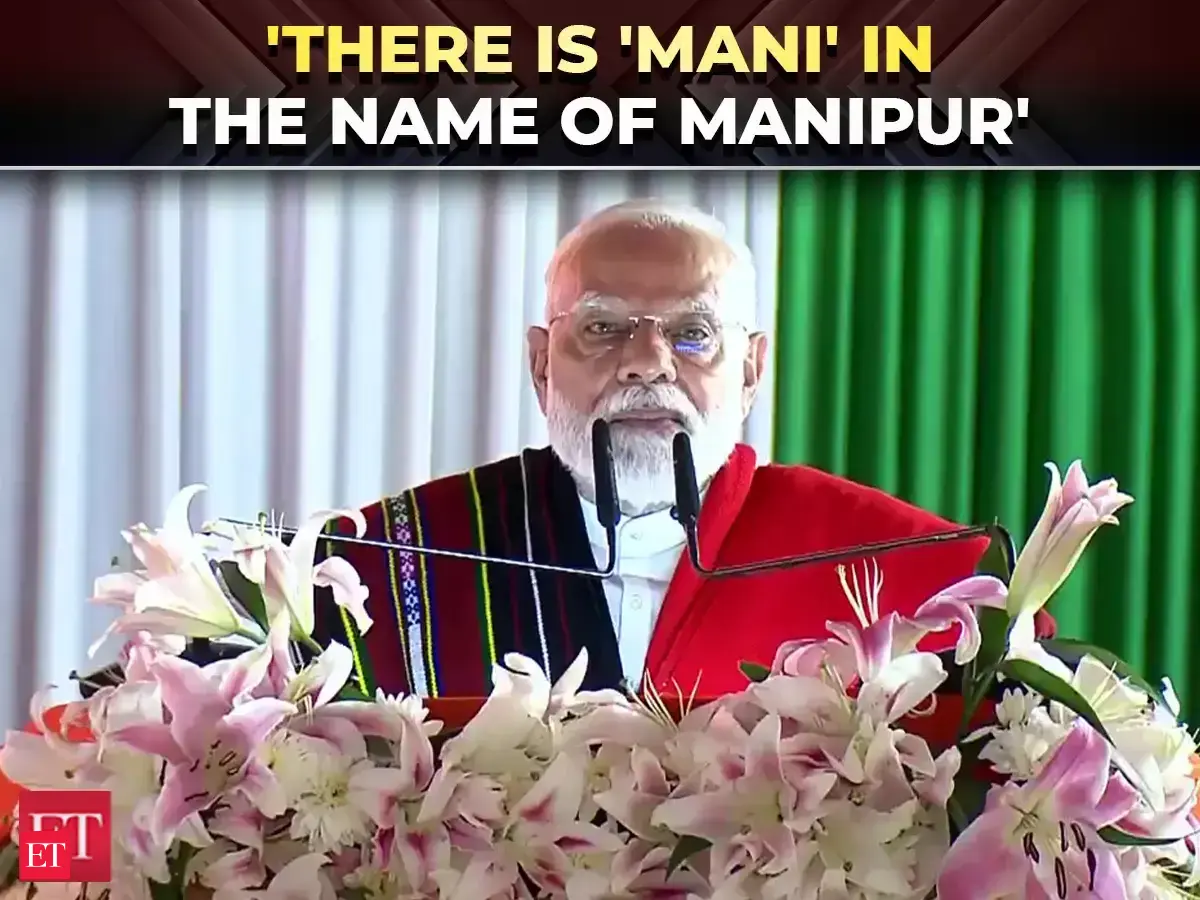 'There is 'Mani' in the name of Manipur...': PM Modi launches projects ...