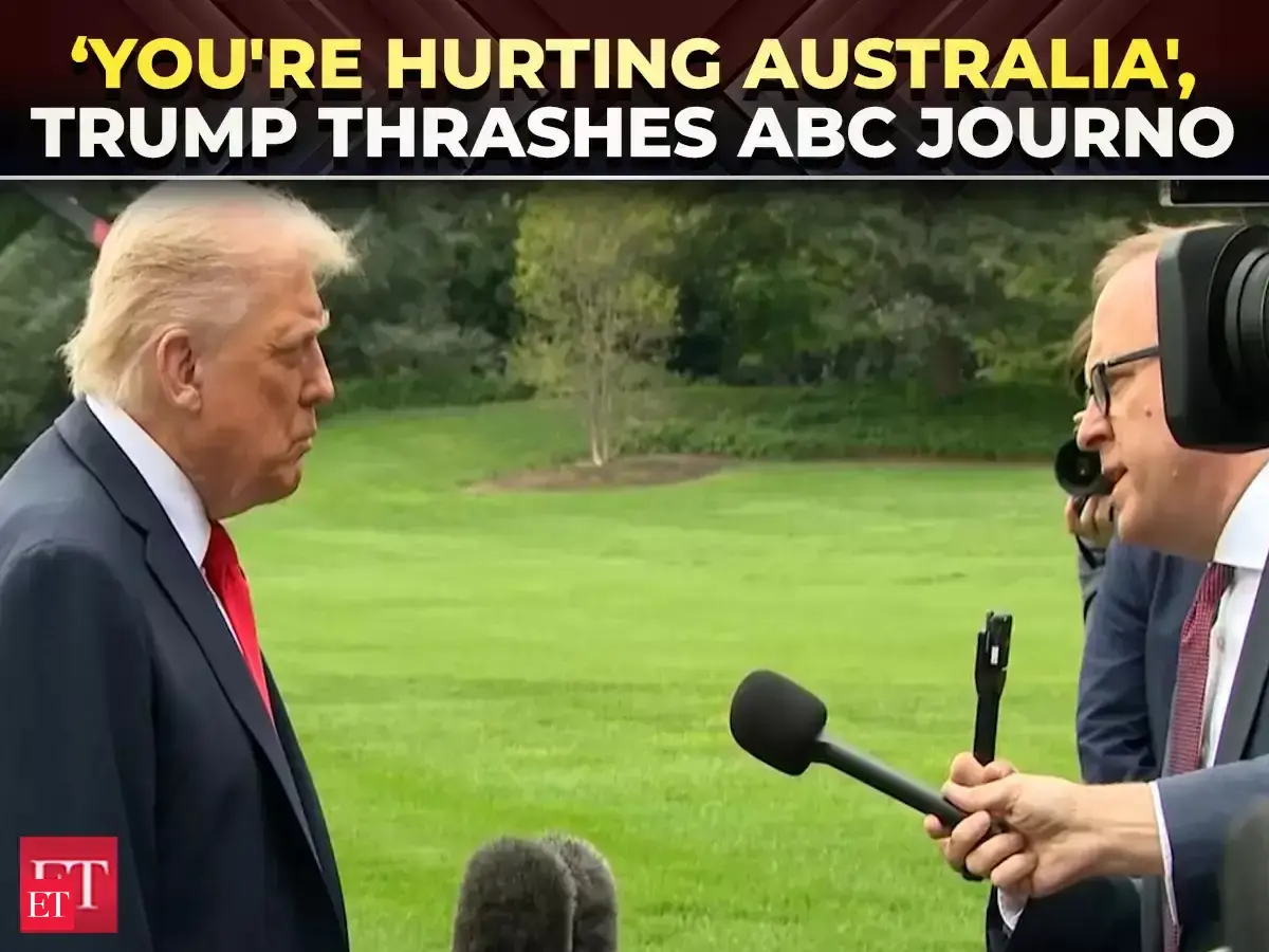 'You set a bad tone' | Trump thrashes ABC journo for casting doubts on ...