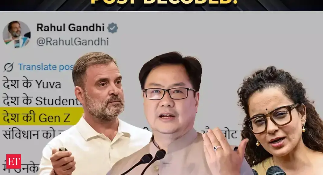 Rahul Gandhi’s ‘Gen Z’ shoutout raises eyebrows, sparks BJP firestorm over his intentions - The ...