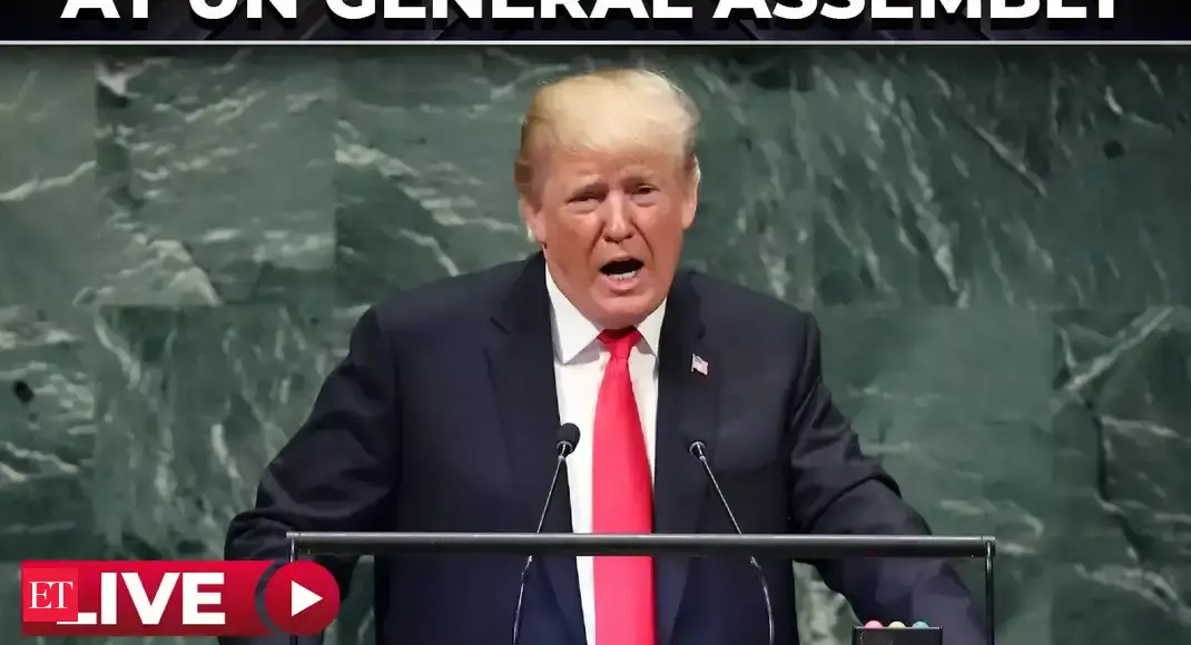 Trump's UNGA Address LIVE | US President delivers fiery speech amid Europe's Palestine ...