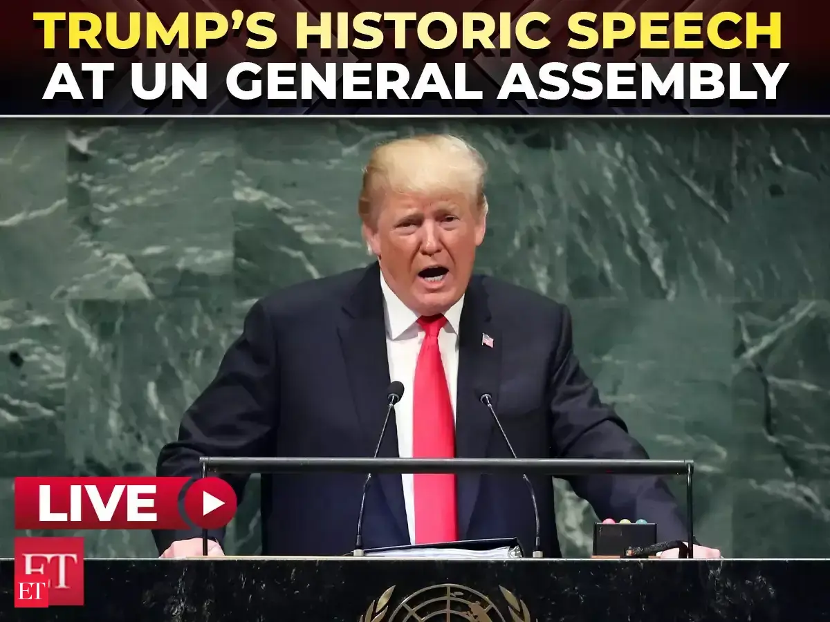 Trump's UNGA Address LIVE | US President delivers fiery speech amid ...