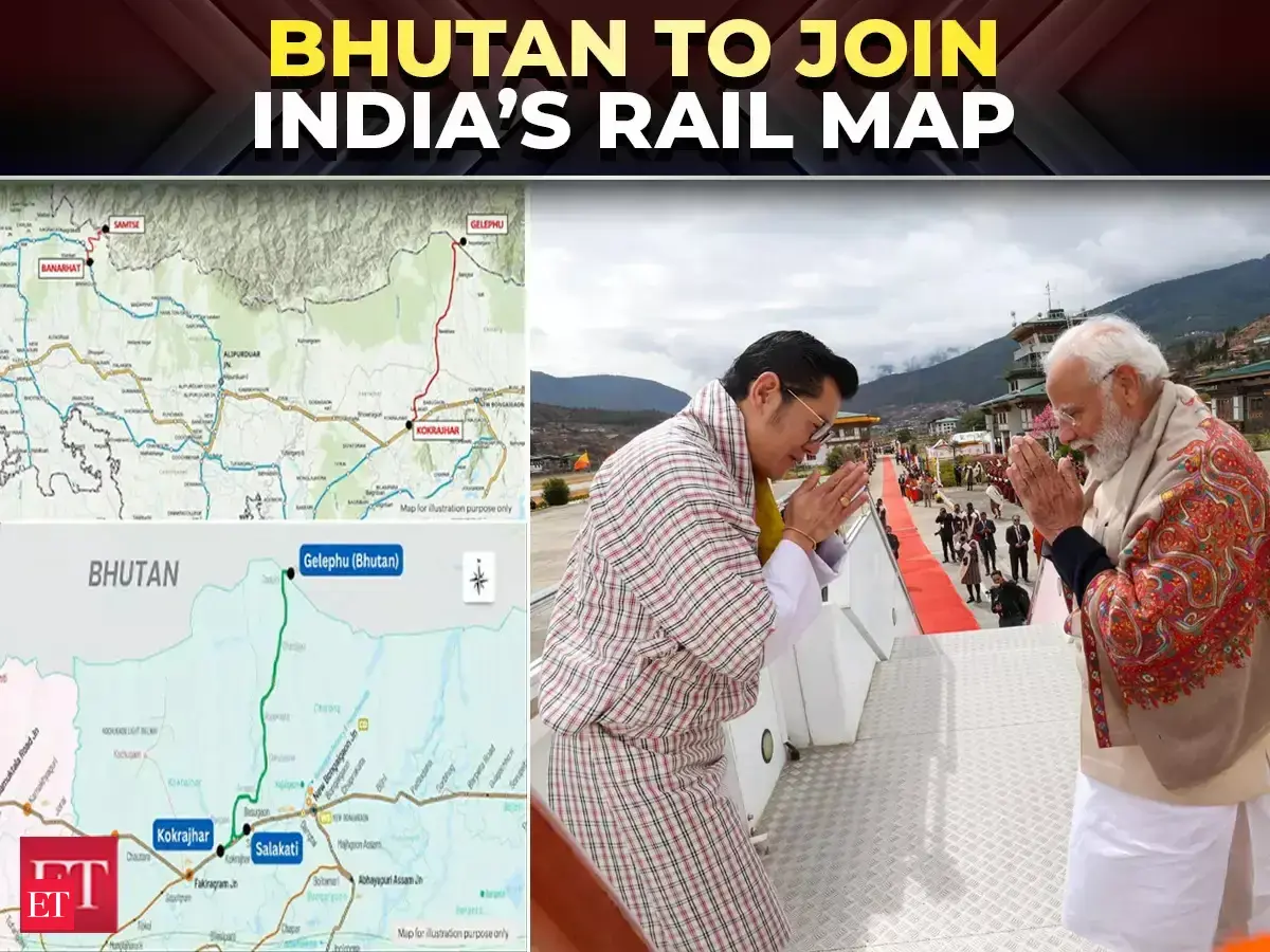 india bhutan trade: India to connect Bhutan by rail for the first time ...