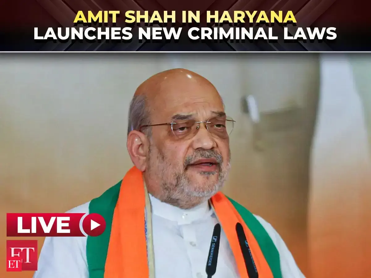 LIVE | HM Amit Shah inaugurates Haryana exhibition on new criminal laws ...