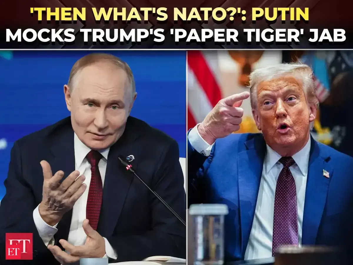 ‘If Russia is a paper tiger, then what’s NATO?’: Putin mocks Trump ...
