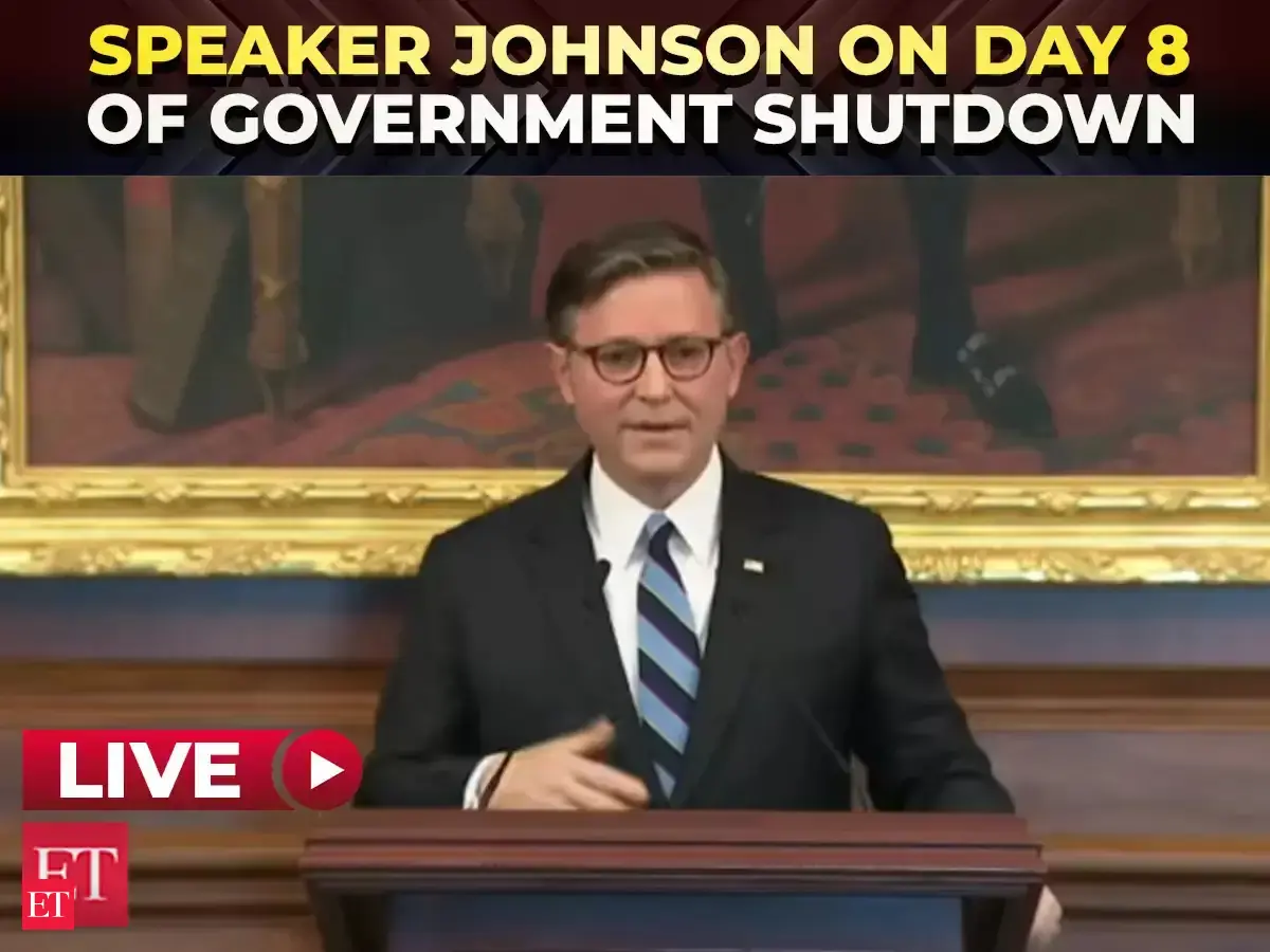 LIVE | Speaker Mike Johnson holds press conference as Govt shutdown ...