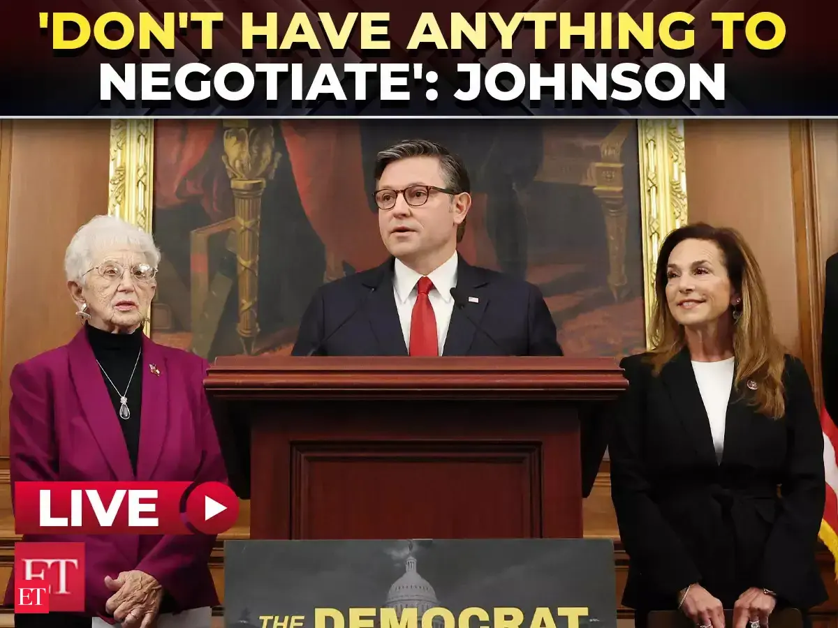 Speaker Johnson LIVE | 'Democrats are playing a game': GOP leaders hold ...