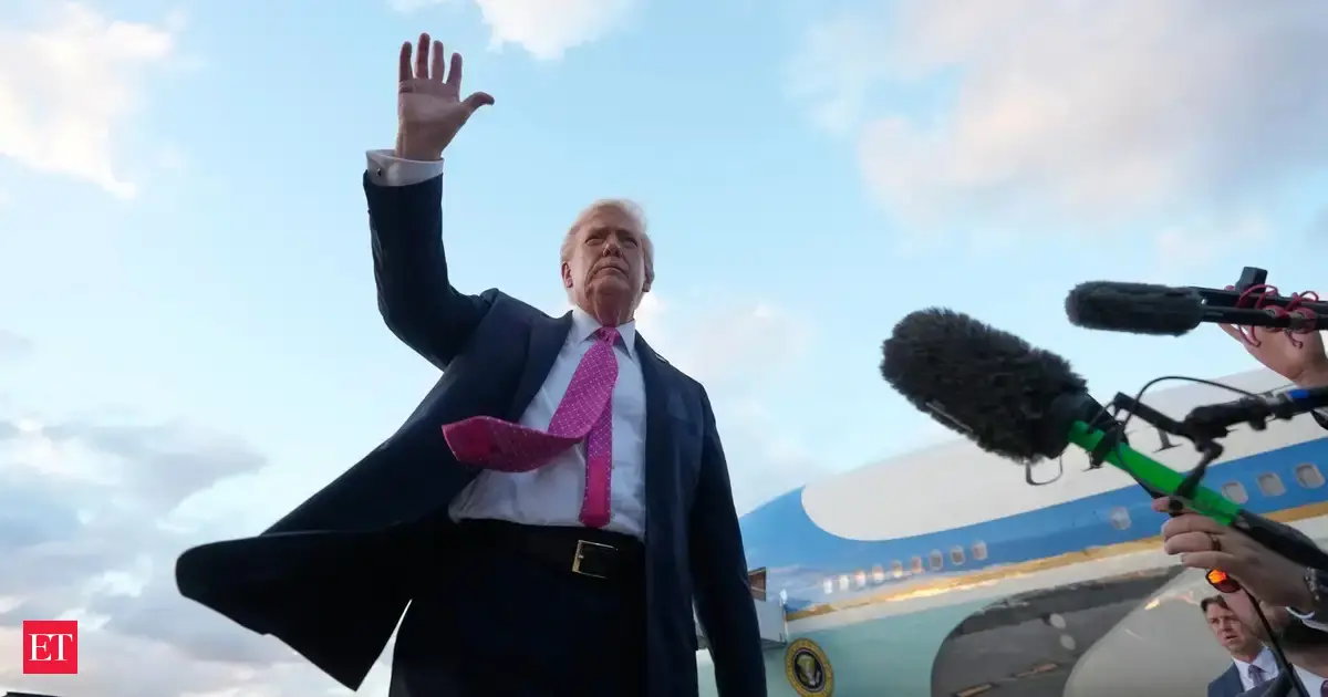 Trumpeting from skies: Trump shares AI video of spraying mud on 'No ...