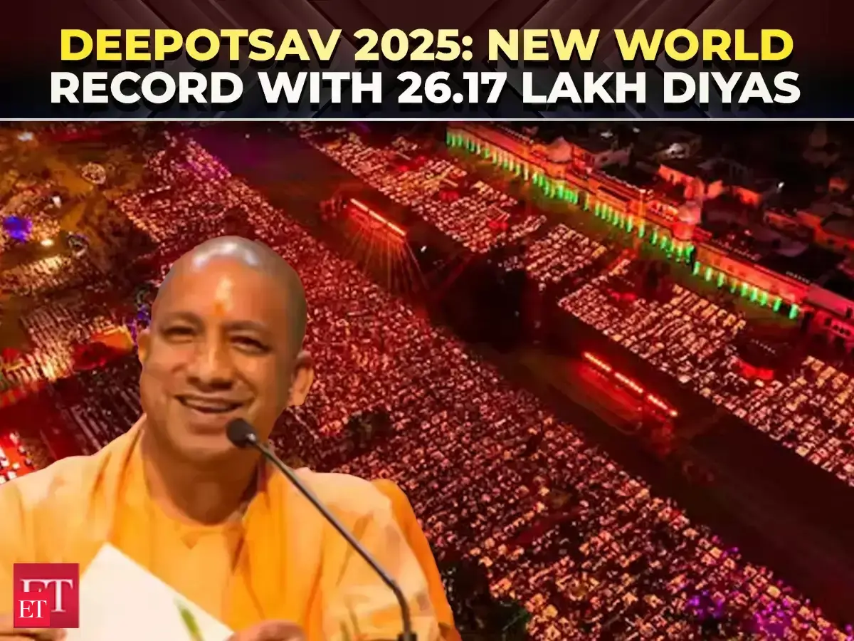 Ayodhya Deepotsav 2025: New world record with 26.17 lakh diyas, 2128 ...