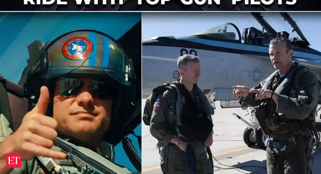 Watch Secretary of War Pete Hegseth takes thrilling fighter jet ride ...