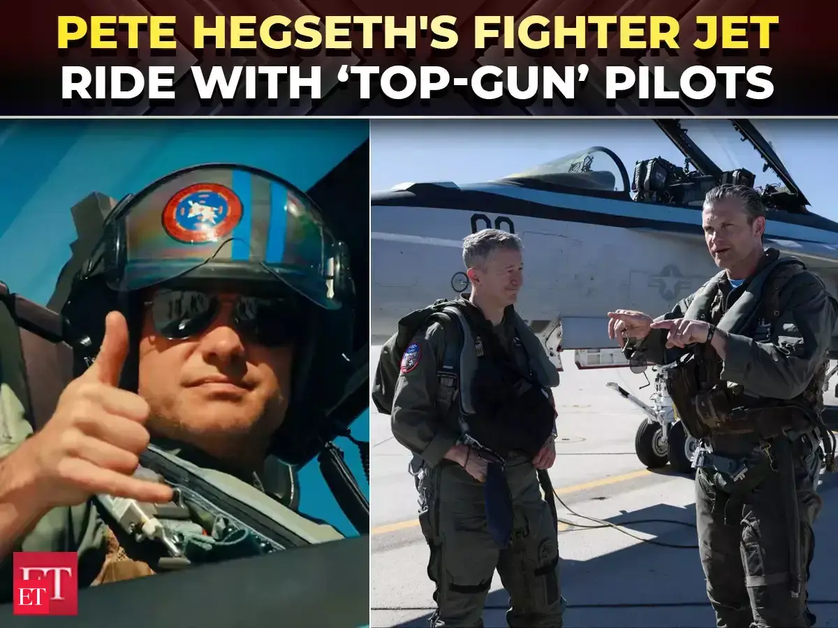 Watch Secretary of War Pete Hegseth takes thrilling fighter jet ride ...