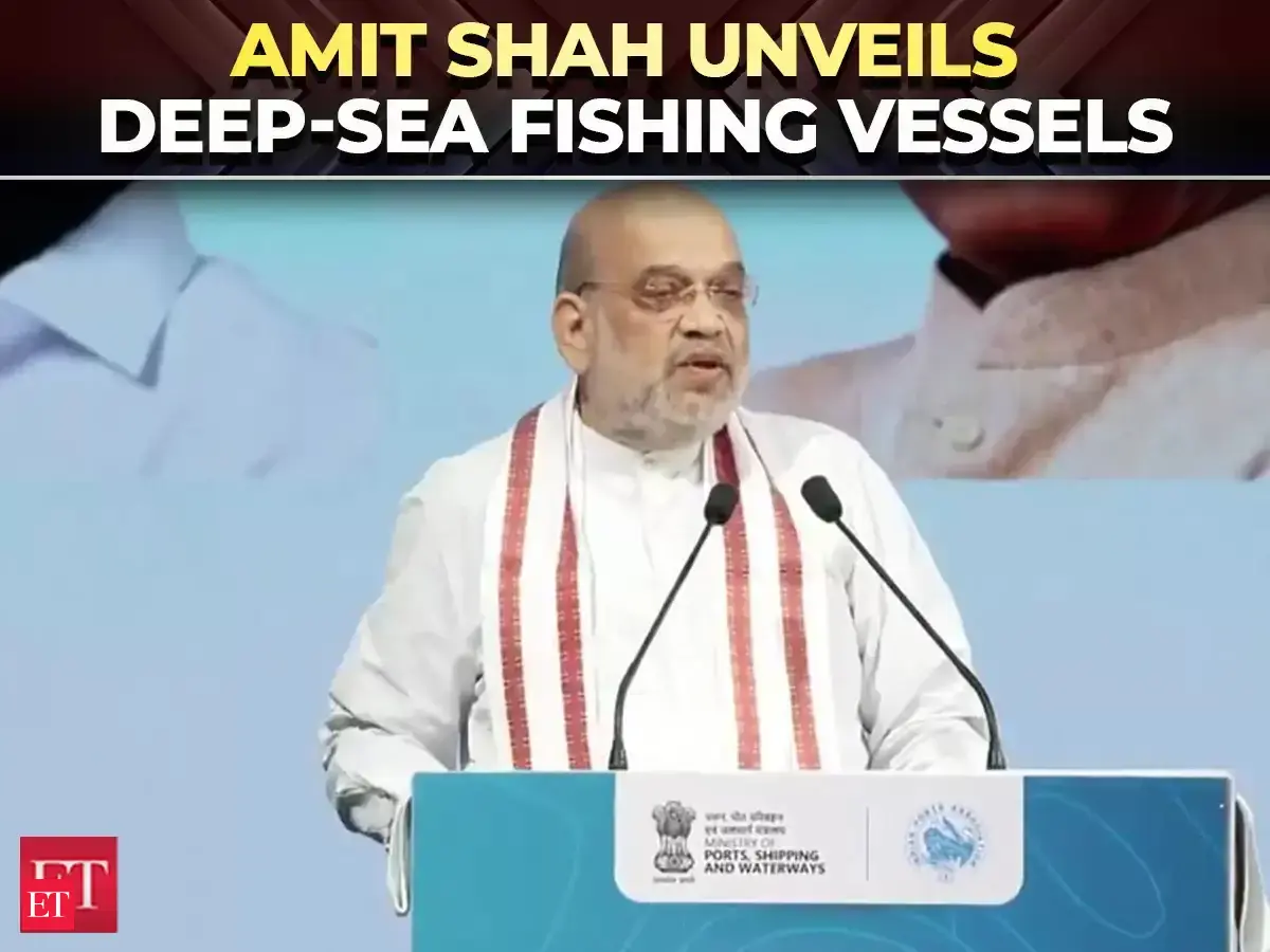 Amit Shah unveils deep-sea fishing vessels in Mumbai, says India rising ...