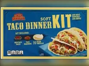 Aldi recall 2025: Casa Mamita Soft Taco Dinner Kits pulled over milk ...