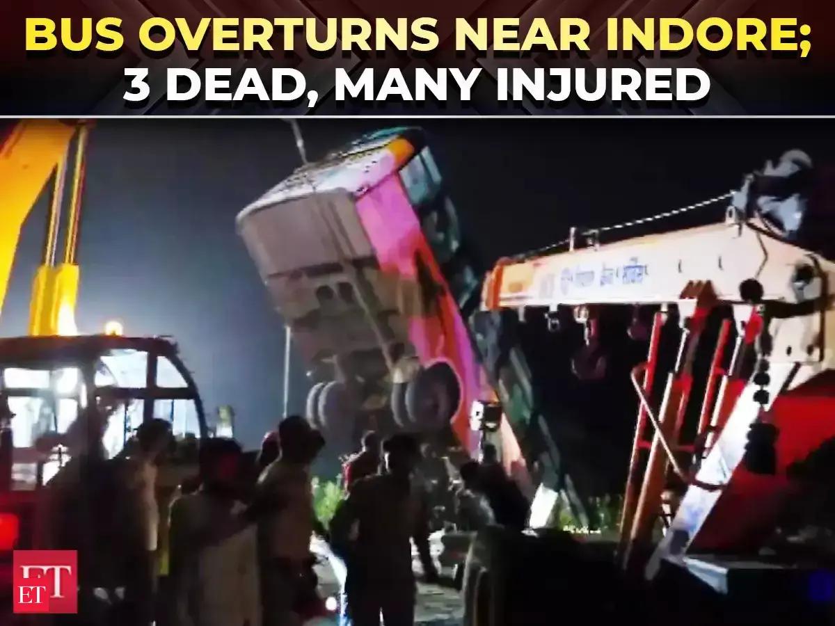 3 killed, several injured as bus fell into gorge near Indore, CM Mohan ...