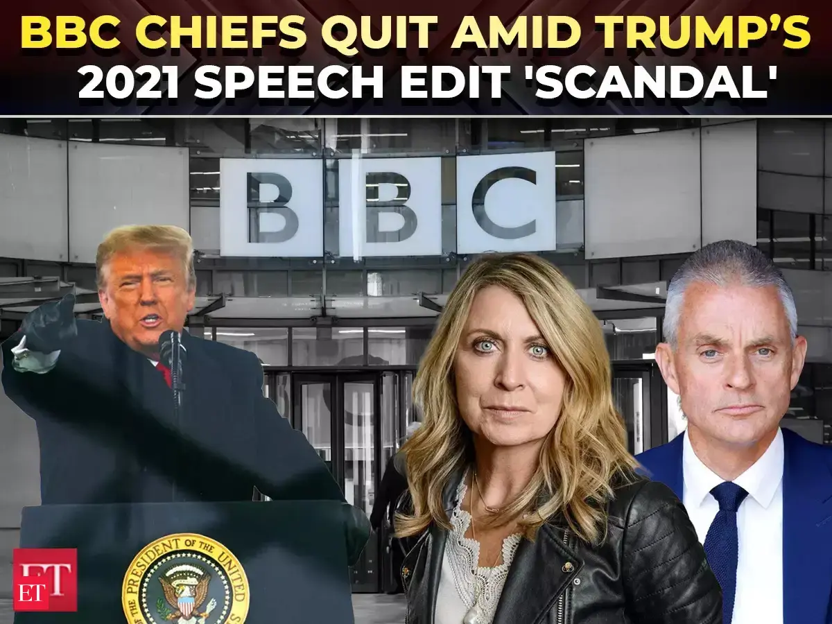 BBC chiefs quit after Trump 2021 speech edit sparks fury; US President ...