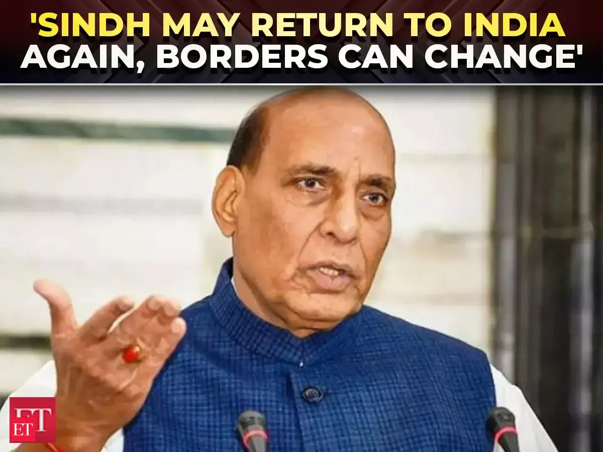 'Sindh may return to India again, borders can change' says Rajnath ...