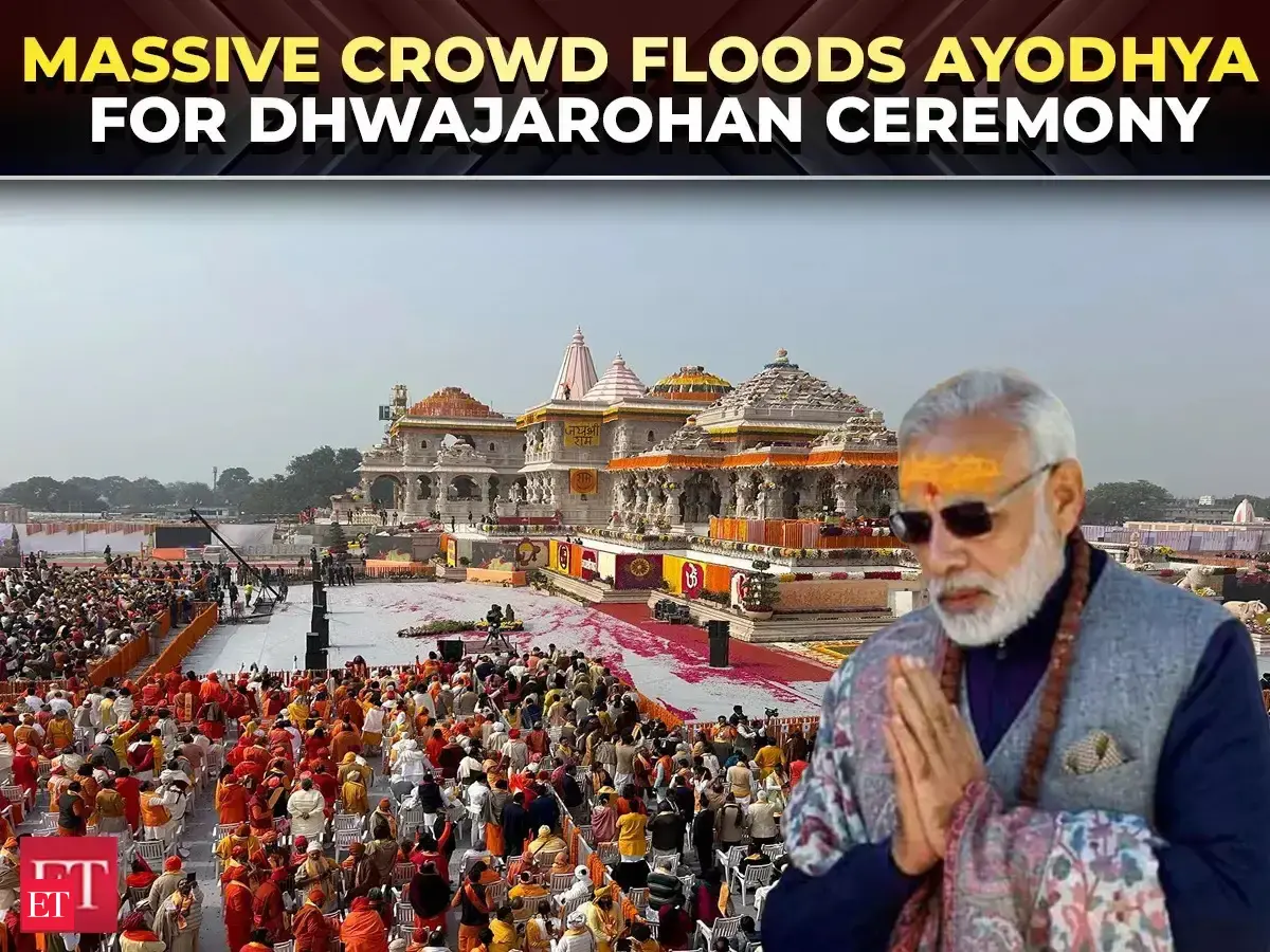 Ayodhya says ‘Ramrajya begins’ as PM Modi hoists saffron flag on Ram ...
