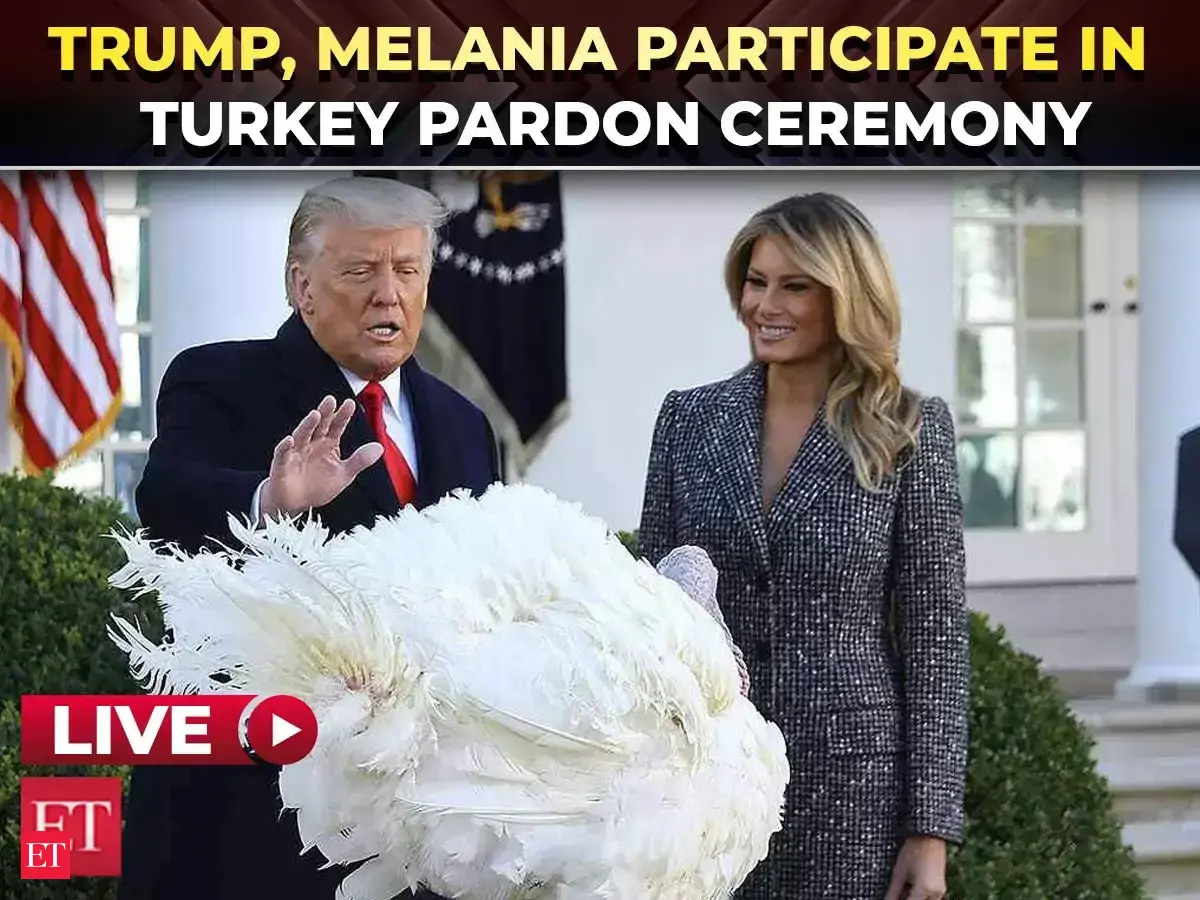 LIVE | Trump, Melania participate in turkey pardon ceremony at 2025 ...