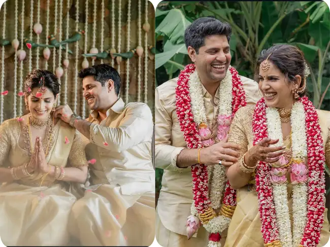 Big Boss Tamil fame Samyuktha Shan marries cricketer Aniruddha Srikanth ...