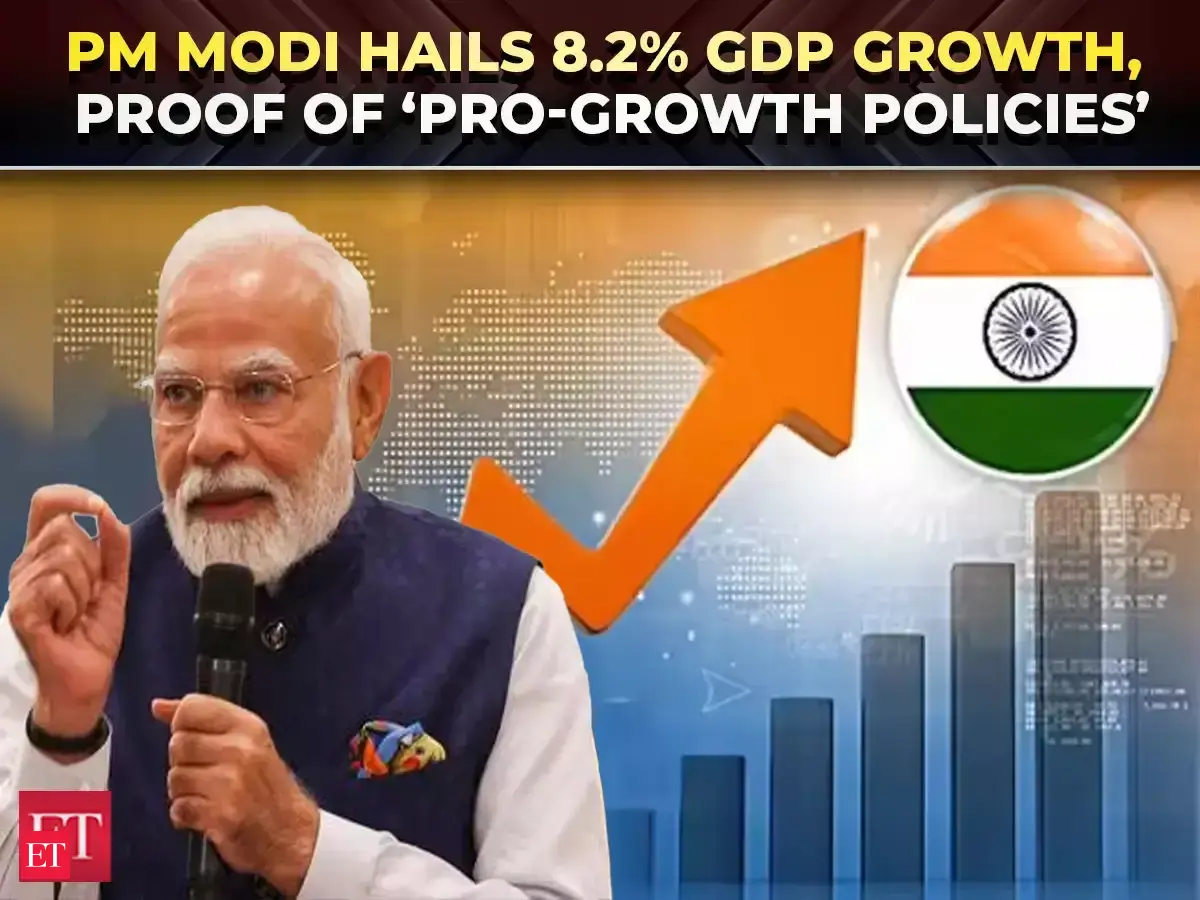 'Reflects hard work, enterprise of our people': PM Modi hails 8.2% GDP ...
