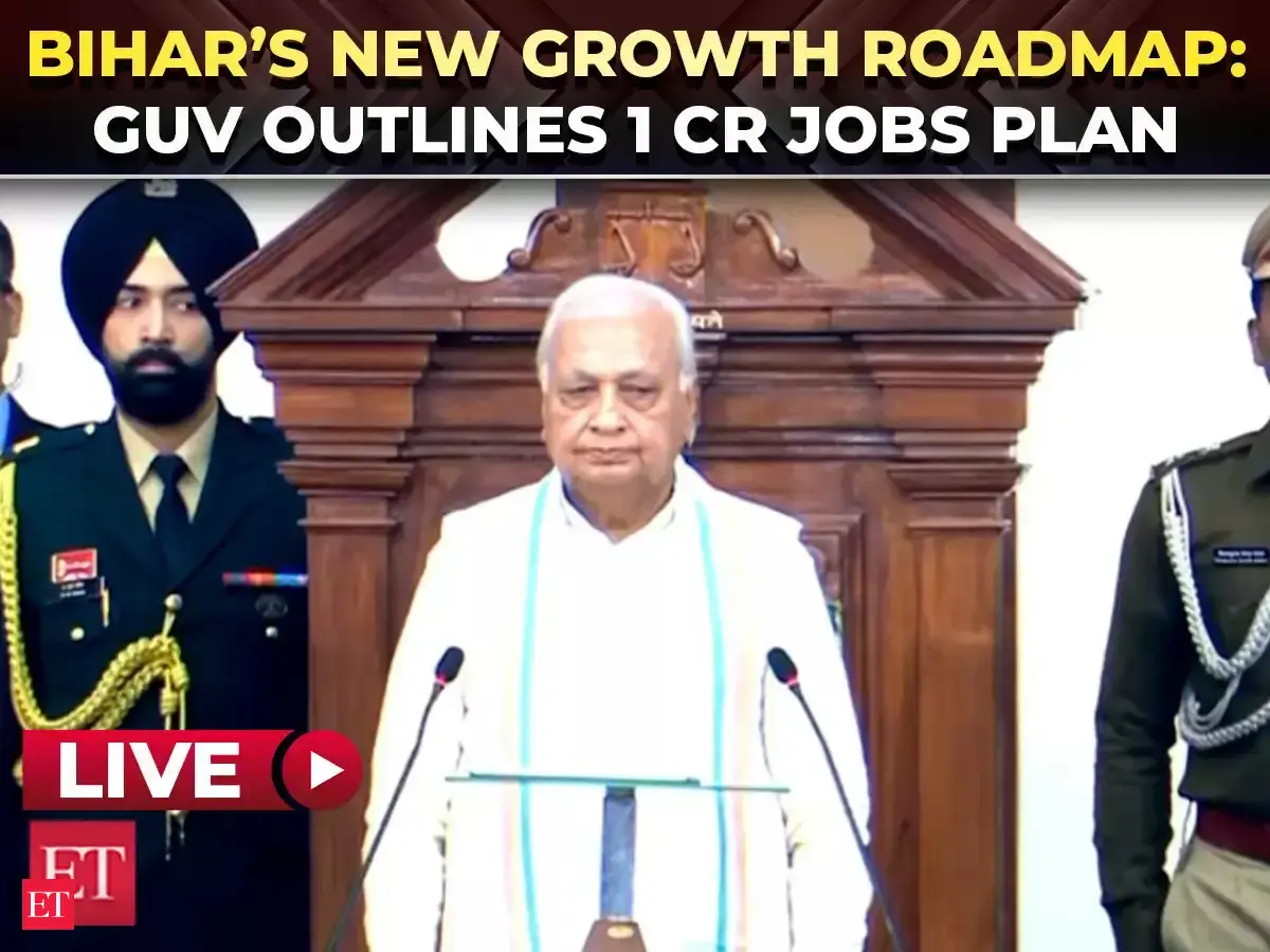 Bihar govt vows 1 cr jobs in 5 years: Governor outlines ambitious ...
