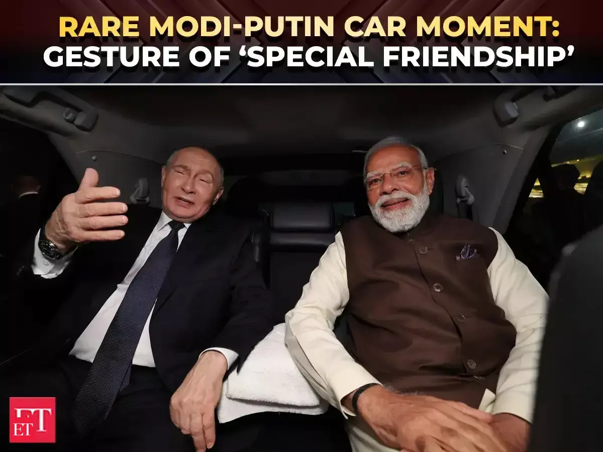 Modi-Putin share car ride to 7 LKM, signal rare diplomatic warmth ...