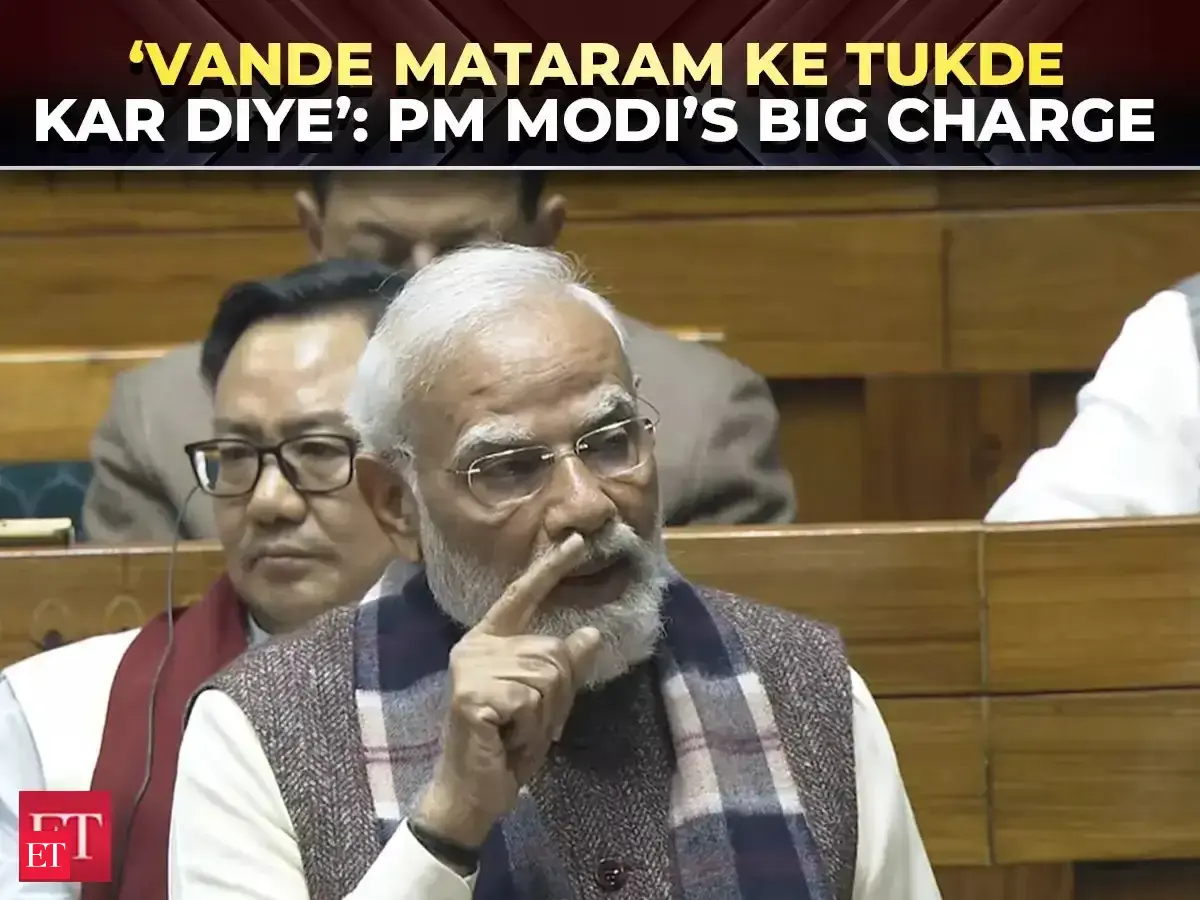 ‘Vande Mataram was divided first, then India’: PM on why congress ...