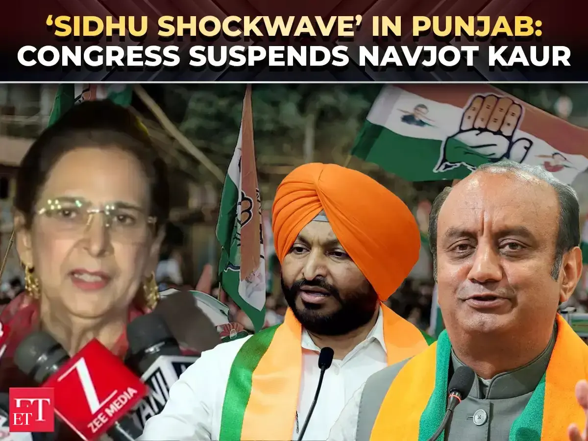 Navjot Kaur Sidhu suspended after ‘₹500 crore suitcase’ remark as ...