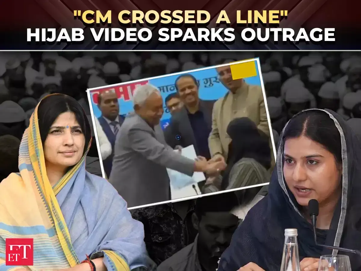 nitish kumar hijab video: ‘Shameful’: Iltija Mufti, Dimple Yadav, Iqra ...