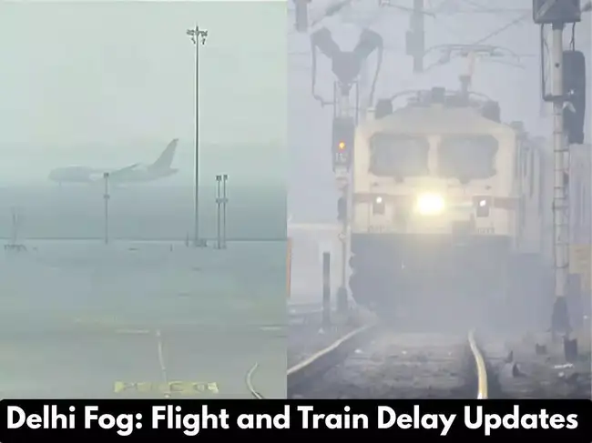 Delhi fog: Check latest flight and train delay or cancellation status ...