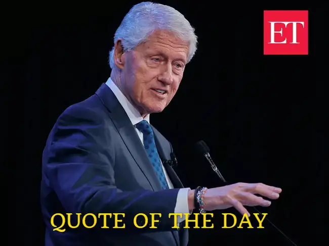 Quote of the day by Bill Clinton: 'Being president is running like a ...
