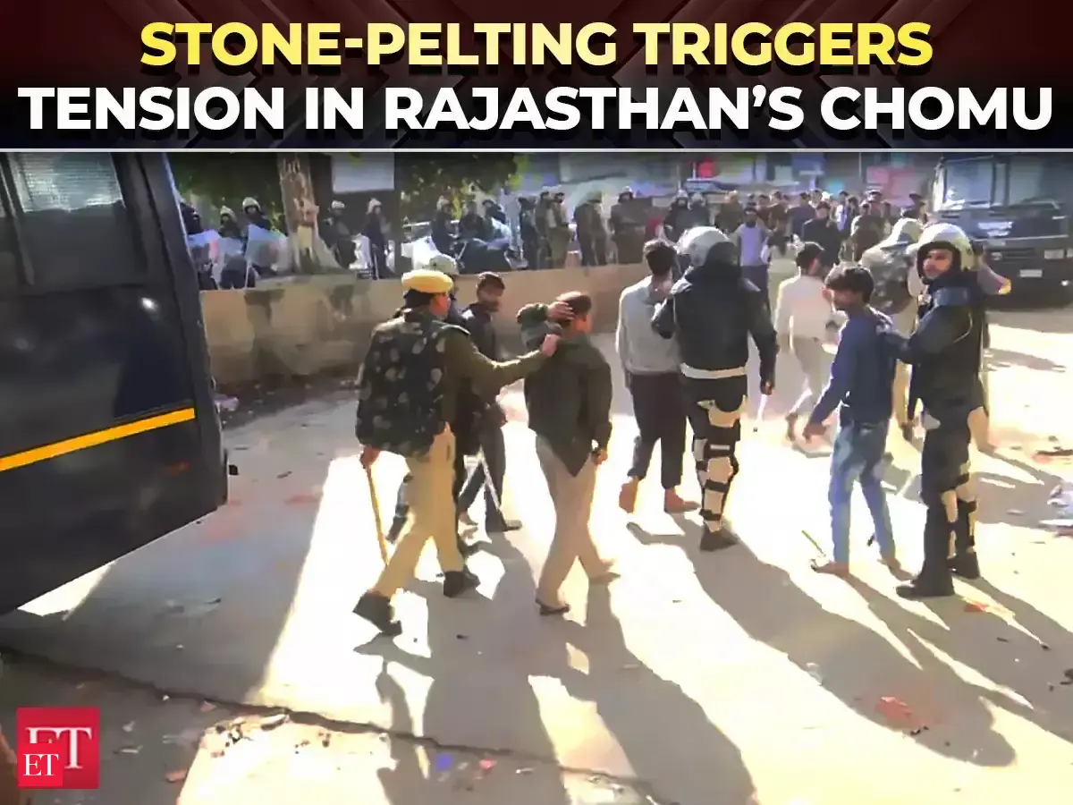 Tension in Rajasthan's Chomu after stones pelted at police over mosque ...