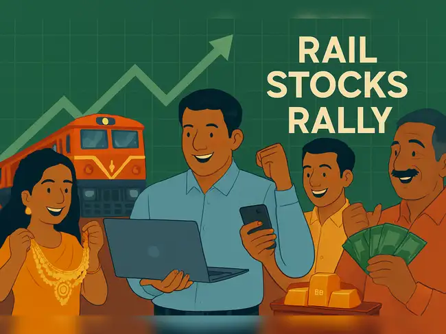 Rs 66,500 crore boom in 5 days! Rail stocks roar back on track after a ...