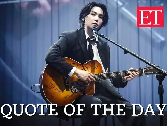 Quote of the day by BTS rapper Suga: ‘Those who don't have a dream, it ...