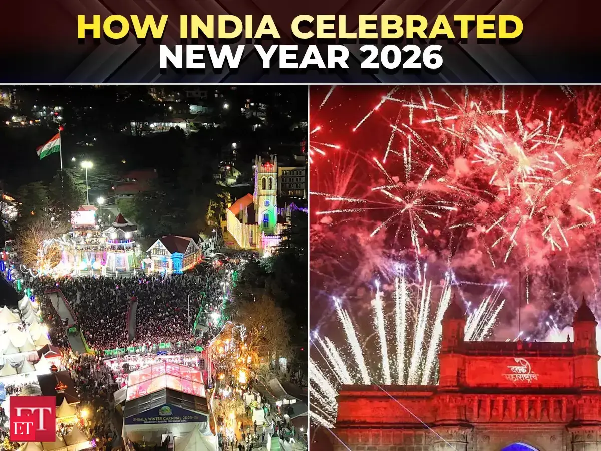 new year 2026: New Year 2026 celebrations across India: fireworks ...