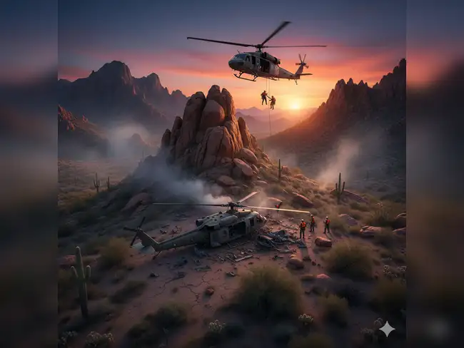 Arizona helicopter crash kills 4, chopper struck slackline near ...