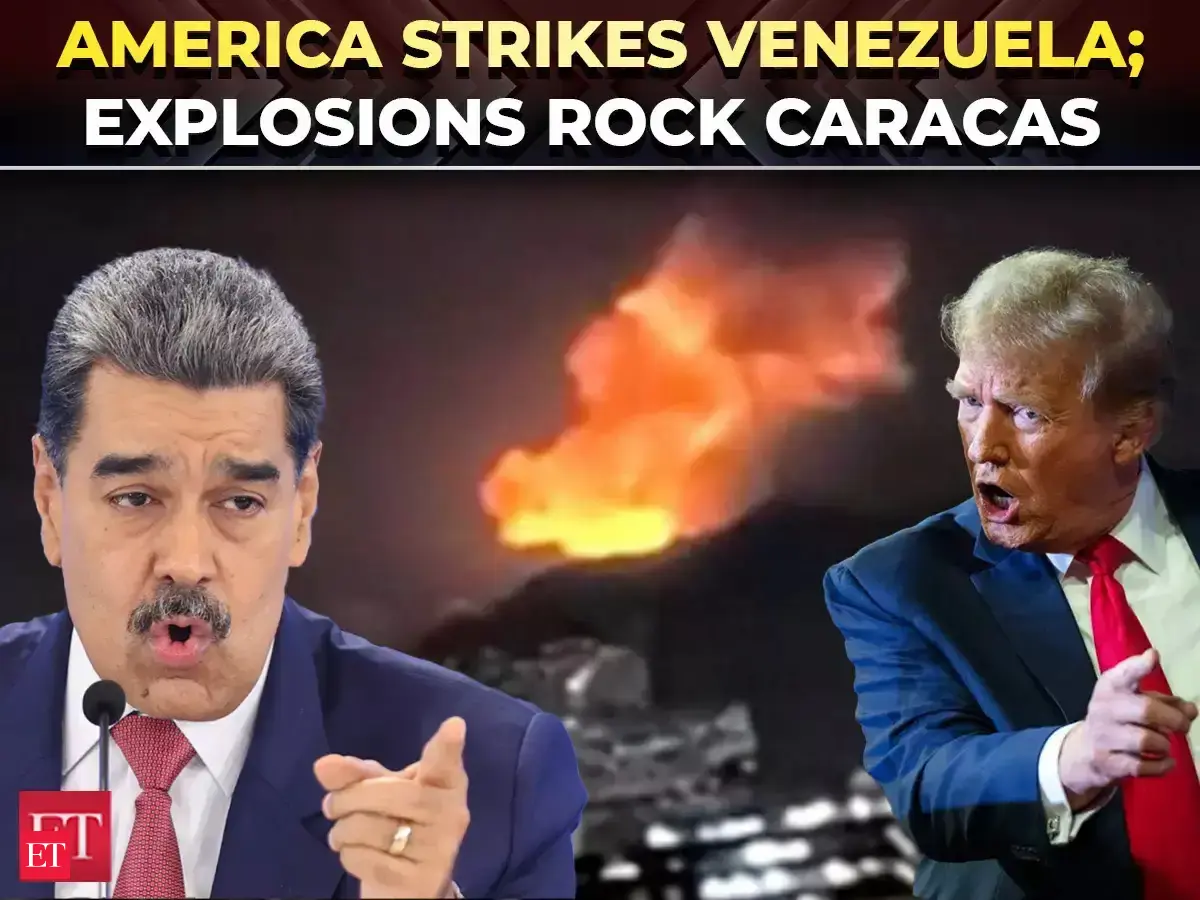 US ‘bombs’ Venezuela: Blasts, smoke and power cuts rock Caracas as ...