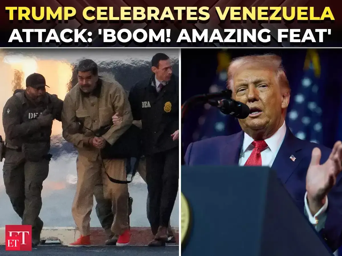‘Maduro tried to imitate my dance!’: Trump mocks seized Venezuelan Prez ...