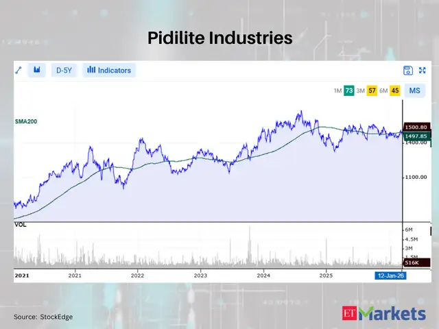 Pidilite Industries - Positive Breakout: These 14 stocks cross above ...
