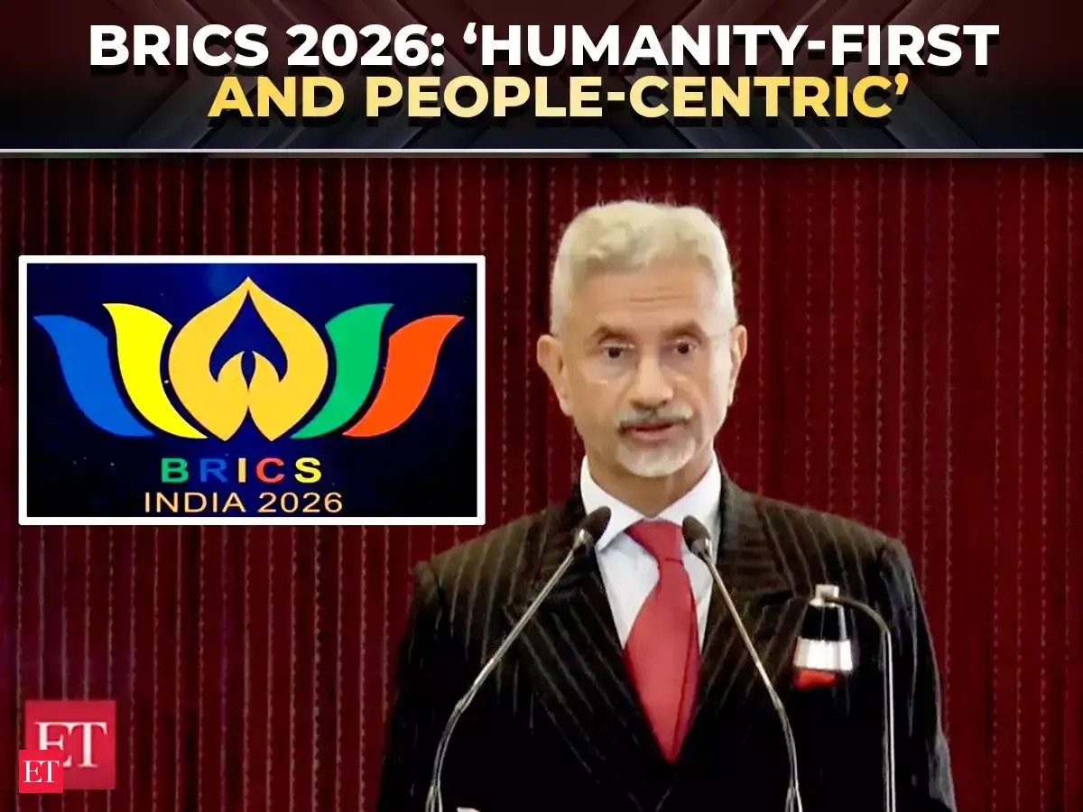 brics logo: India unveils BRICS 2026 theme, logo; Jaishankar stresses ...