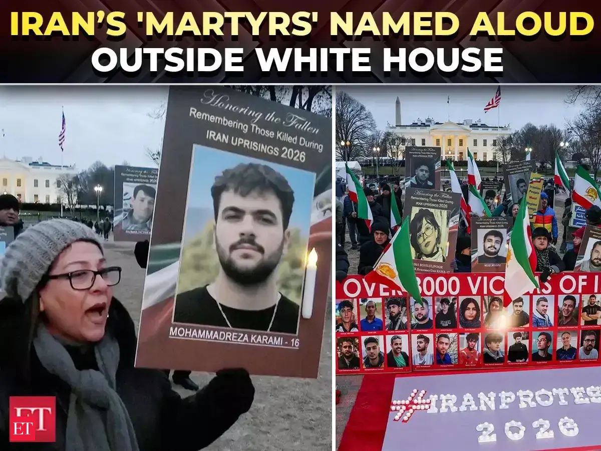 'Don’t look away, ACT NOW': Iran crisis sparks protest at Trump’s ...