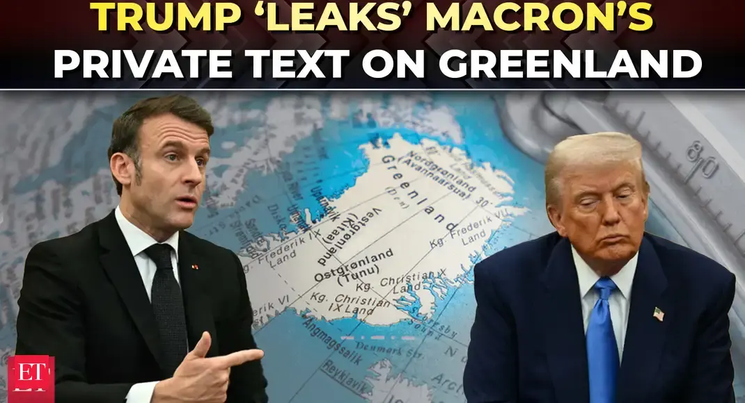 Macron-Trump clash in public over Greenland; US President ‘leaks ...