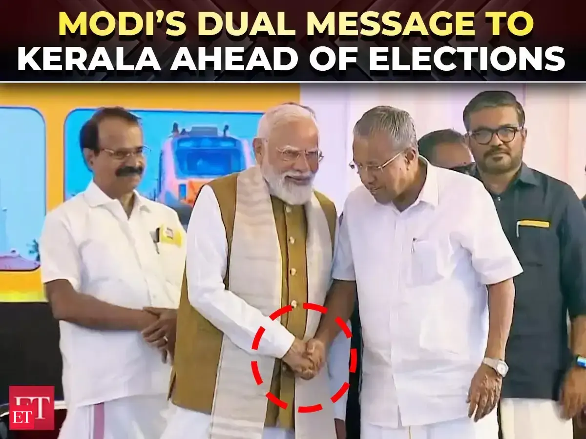 Modi’s twin message in Kerala: Handshake to hard talk, courtesy to CM ...