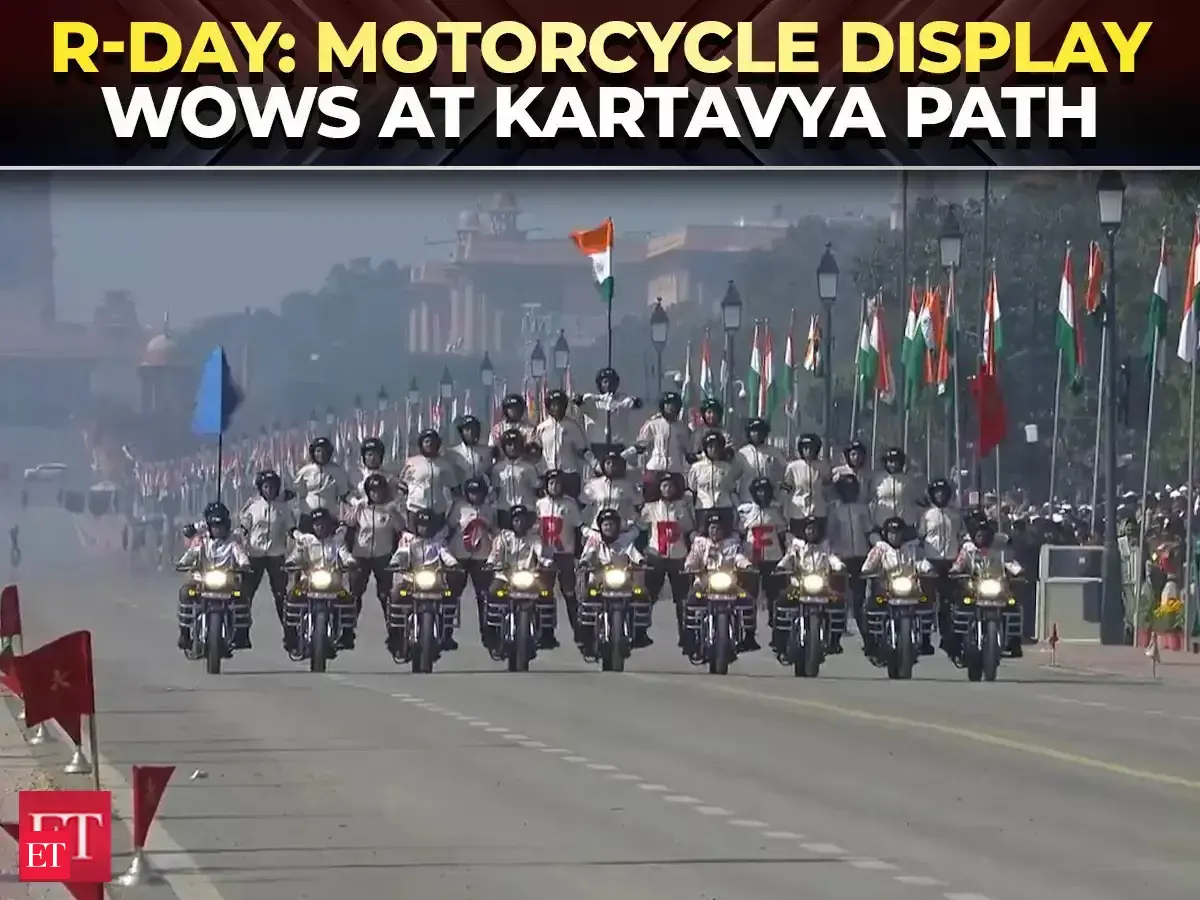 R-Day 2026: CRPF and SSB motorcycle daredevils showcase skill on ...